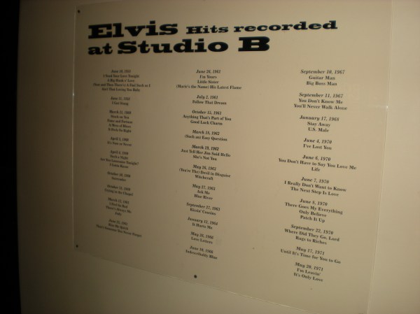 Country Music Hall of Fame and RCA Studio B – 10.4.10 – DEENA'S DAYS