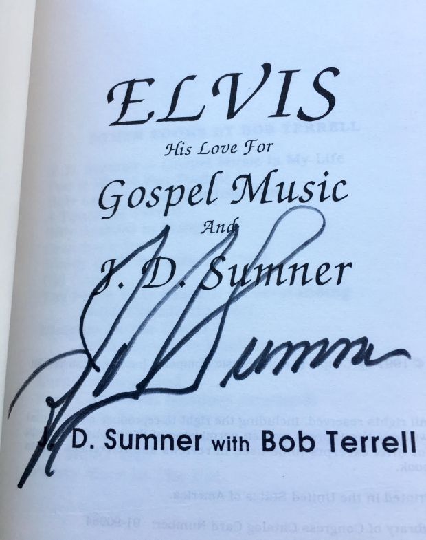 Elvis by J.D. Sumner – DEENA'S DAYS